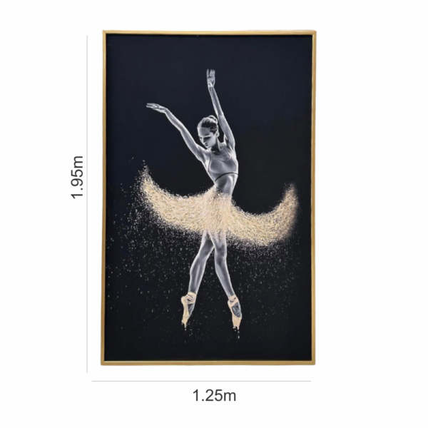 CUADRO MARCO BALLET CURRY DORADO - Mueblerías Ureña